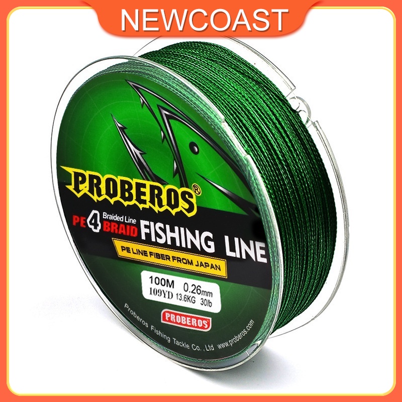 Proberos Tali Pancing Benang 4 Strands Braided Line 100m Abrasion ...