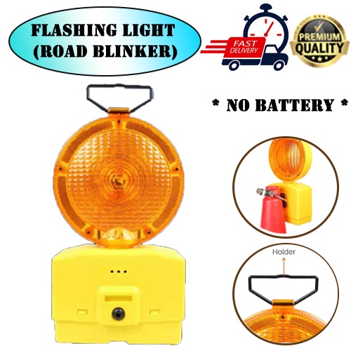 Road Flashing Light Road Blinker Safety Warning Light Barricade LED ...