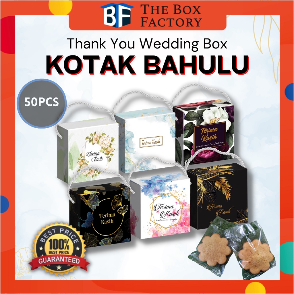 [50pcs] PROMOSI Bahulu Box / Kotak Bahulu / Kotak Doorgift / Thank You ...