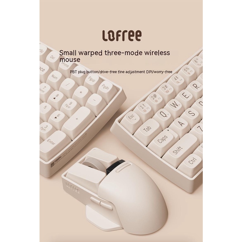 Lofree Touch PBT Wireless Mouse OLED Screen PAW 3805 Sensor 4000 DPI ...