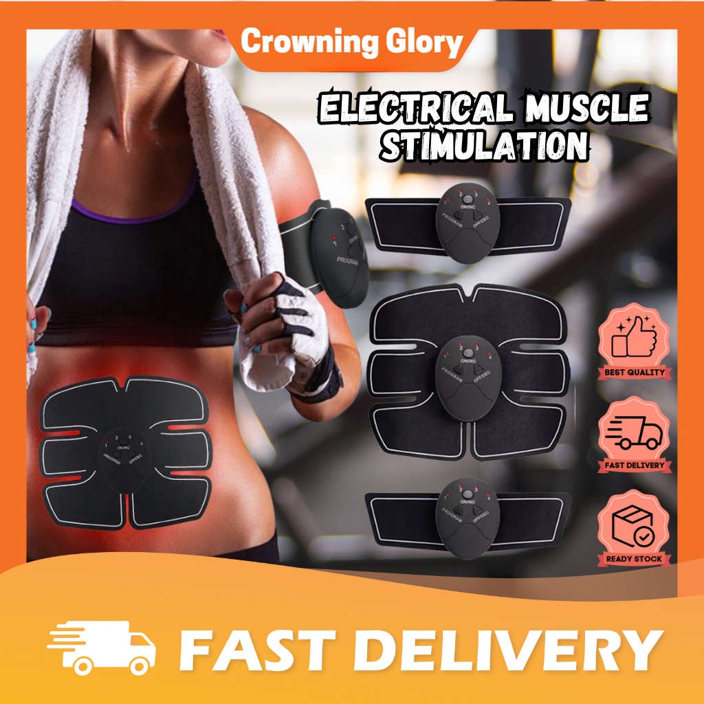 Rechargeable EMS Electrical Muscle Stimulation Fitness Muscle ...