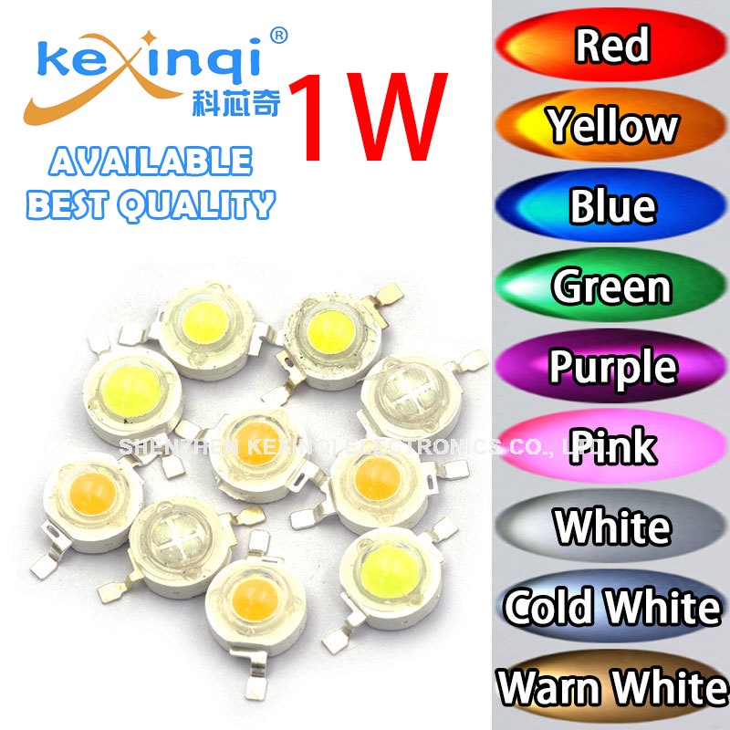 10pcs 1W High-power LED Light Beads 3.2V Light Diode Chip UV Plant ...
