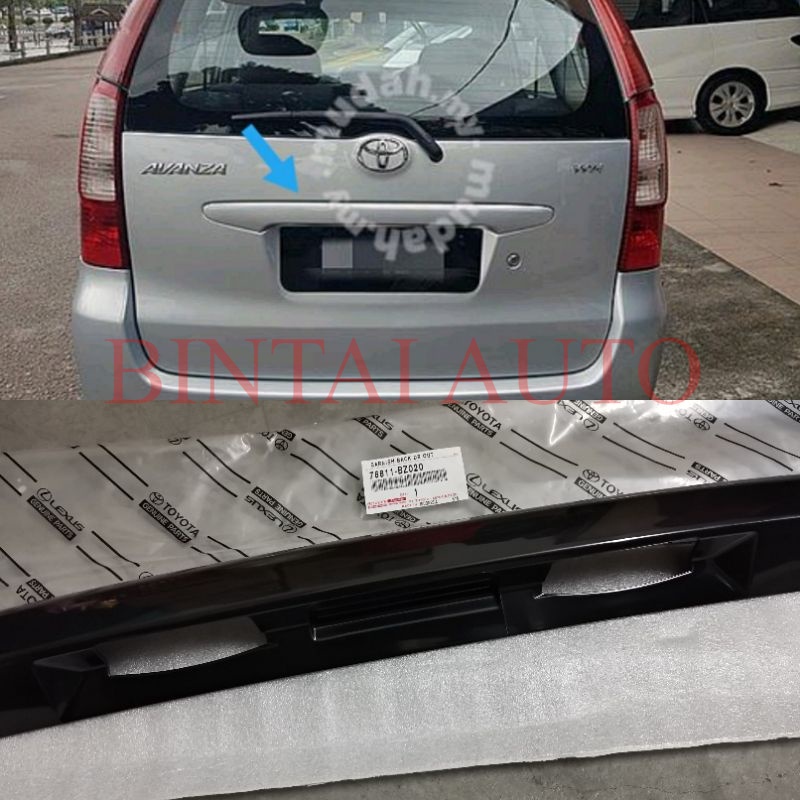 * TOYOTA F601 AVANZA 2004 REAR BONNET GARNISH/ BELAKANG BONET BOOT NO ...
