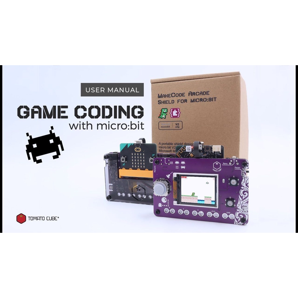 Micro:bit V2 MakeCode Arcade Shield ready with Battery and 1.8" TFT ...