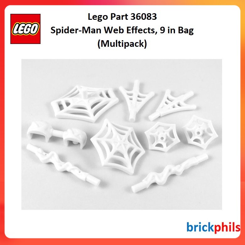 Lego Part 36083 Spider-Man Web Effects, 9 in Bag (Multipack) | Shopee ...