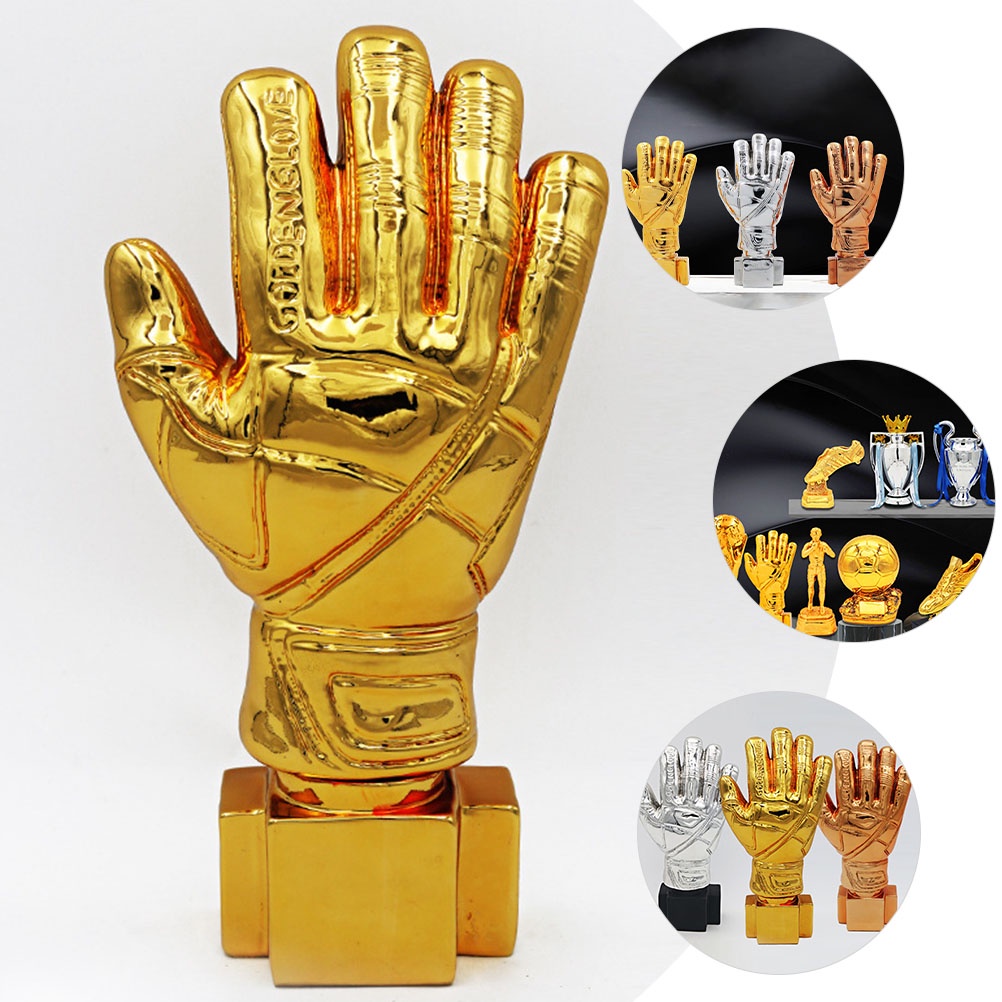 [READY STOCK] Goal Keeper's Glove Desk Topper Football Trophy Soccer ...