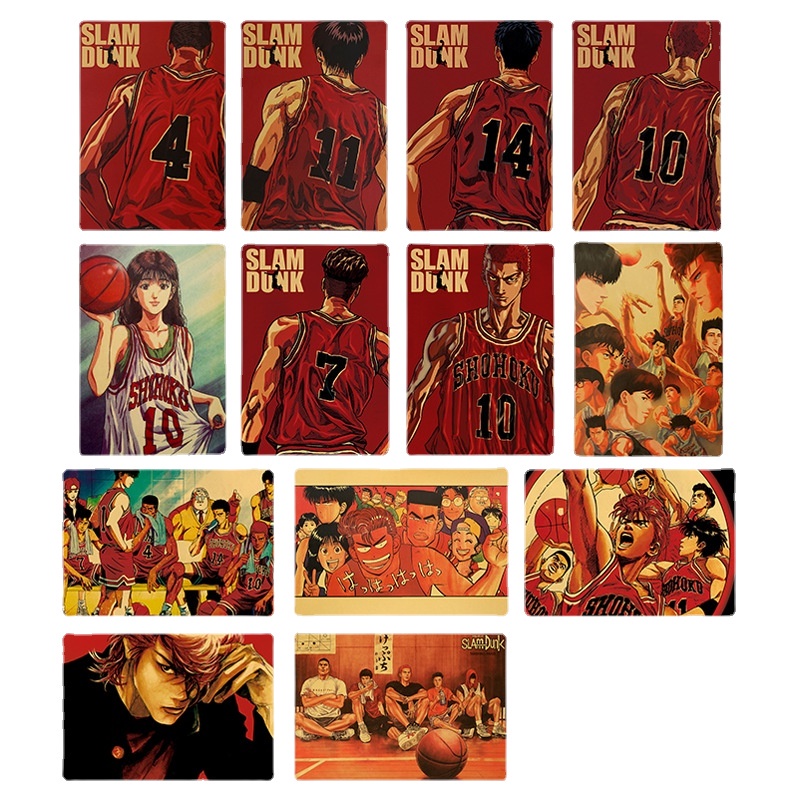 Slam Dunk Rukawa Kaede Sakuragi Flower Road Haruko Poster Dormitory ...