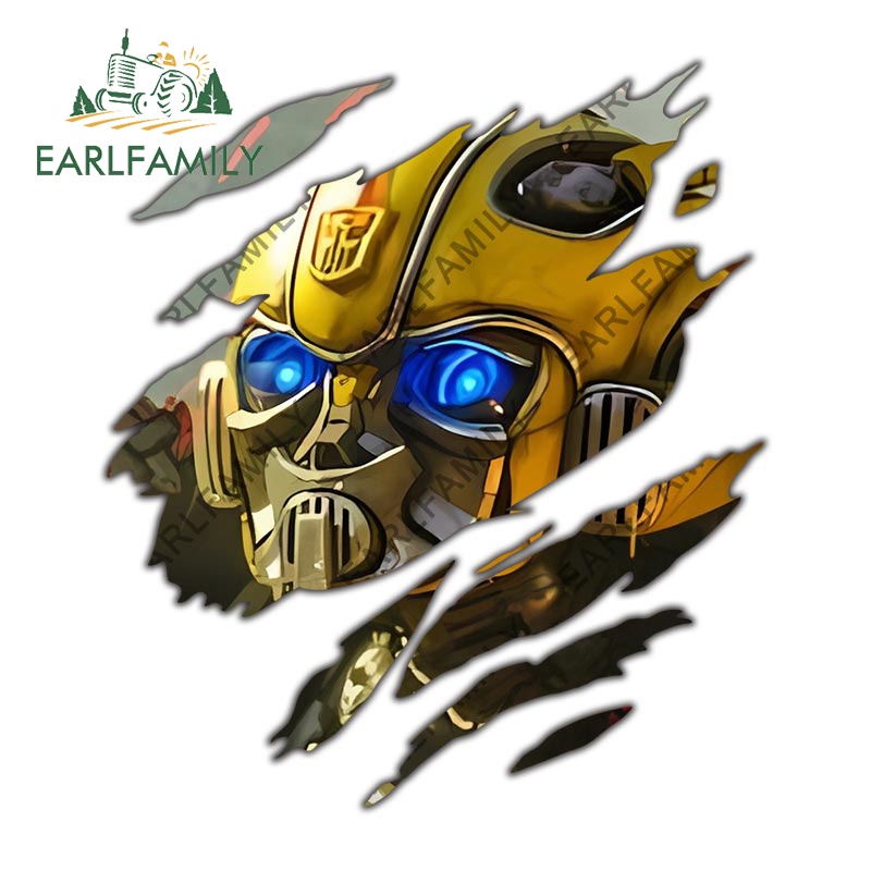EARLFAMILY 13cm Transformers Bumblebee Tear Car Sticker Motorcycle ...