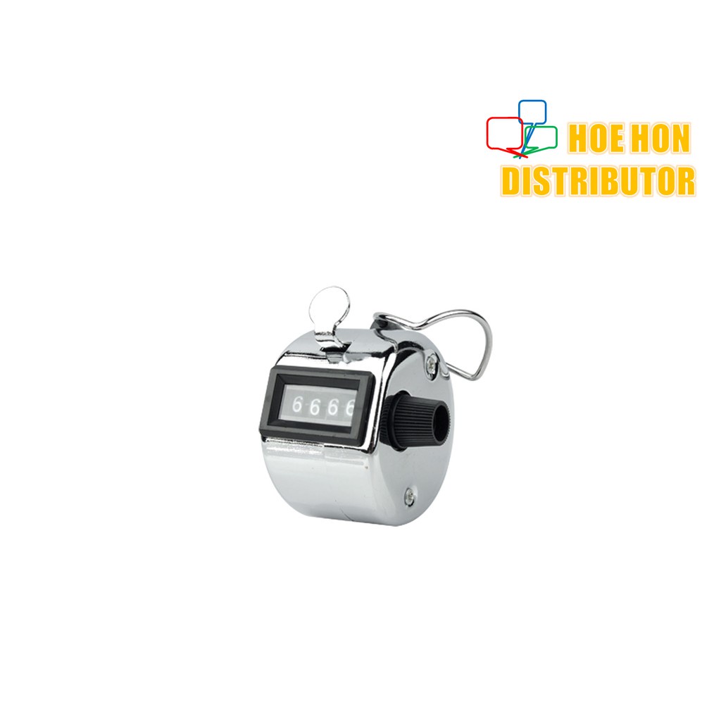 Manual Hand Tally Counter Stainless Steel 4 Digit 1 - 9999 Kaunter ...