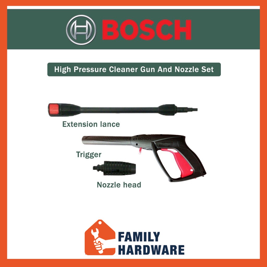 BOSCH High Pressure Cleaner Gun And Nozzle Set For Aqt 33-11,Aquatak ...