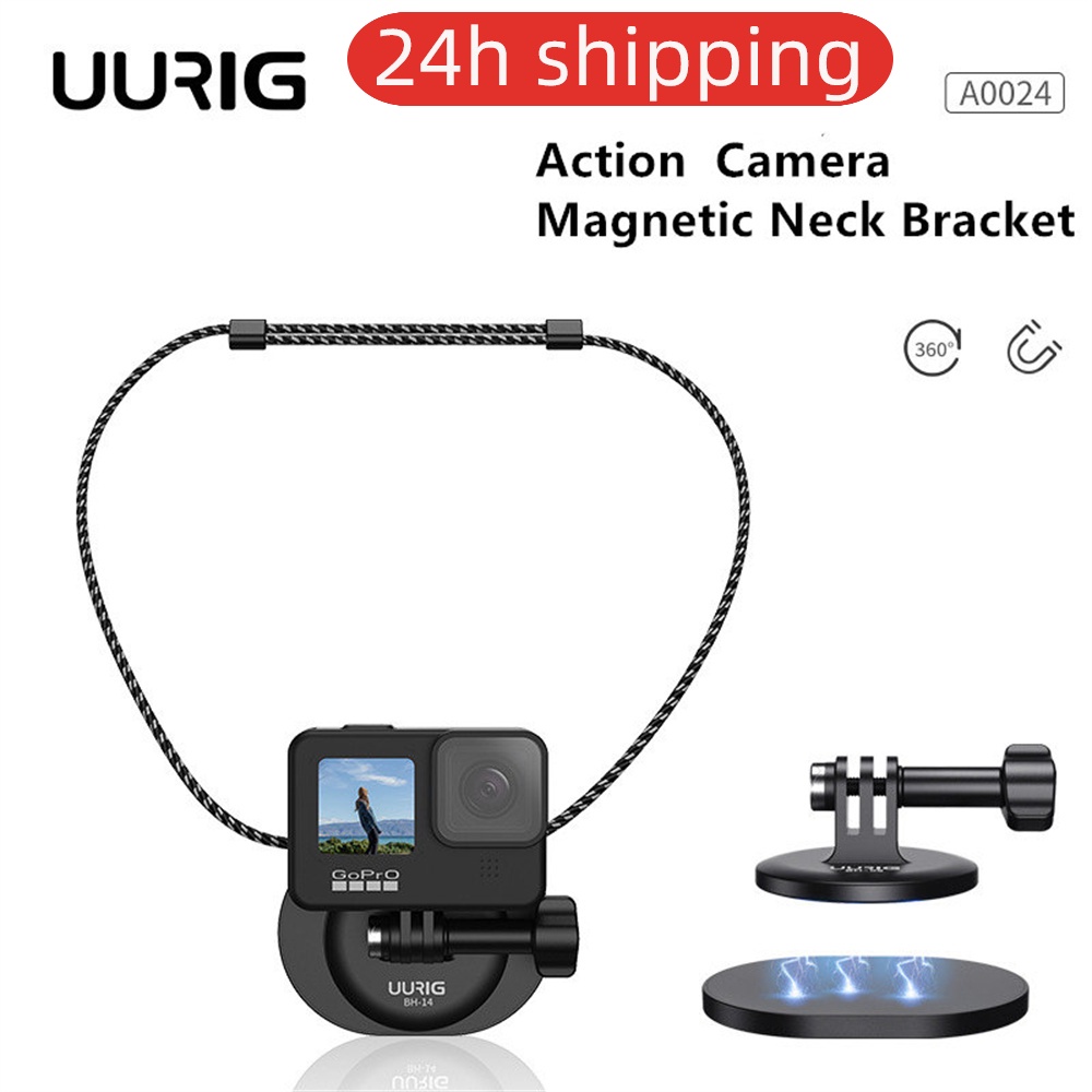 UURig BH-14 Magnetic Sports Camera Neck Holder Mount Hanging Bracket ...
