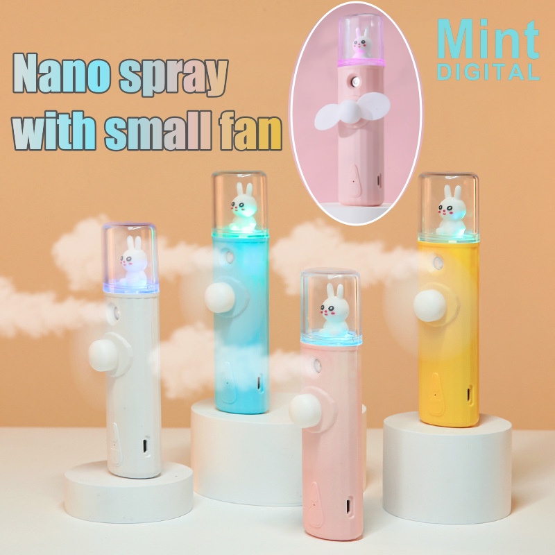 Multi Function Portable Fan Nano Mist Sprayer USB Sir Humidifier 水雾扇 ...