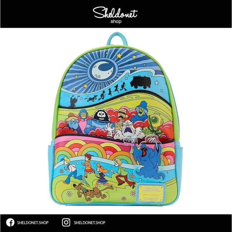 Loungefly: Scooby Doo - Psychedelic Monster Chase Mini Backpack ...