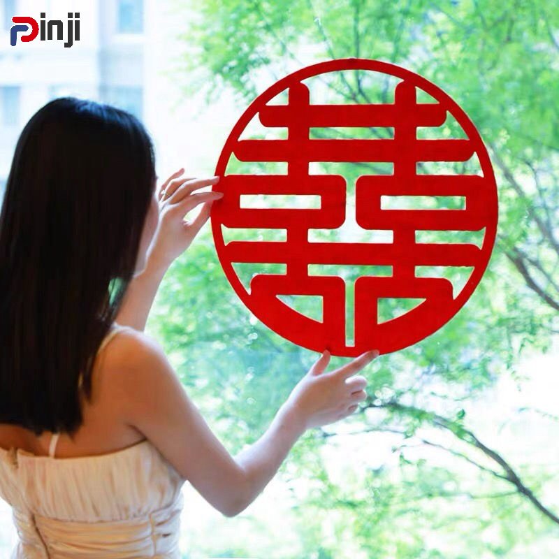 Wedding Stickers Chinese Xi Wedding Party Doors Sticker Traditional ...