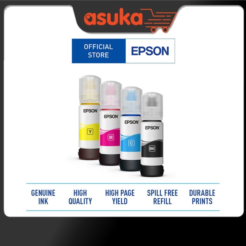 EPSON 008 BK/C/M/Y Ink Bottles (For Printer L15150, L6550, L6460, L6490 ...