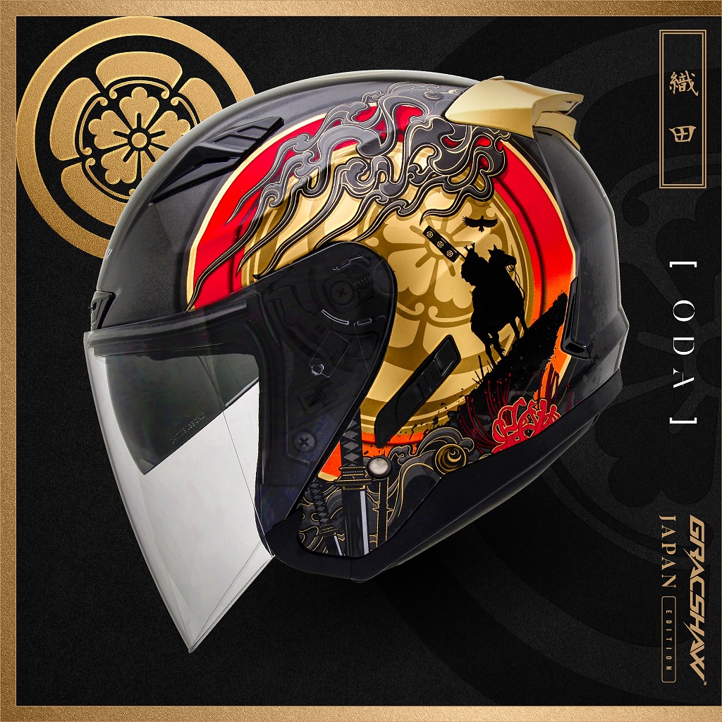 GRACSHAW HELMET GENNEX G535 JAPAN EDITION (HELMET JAPAN SAMURAI ...