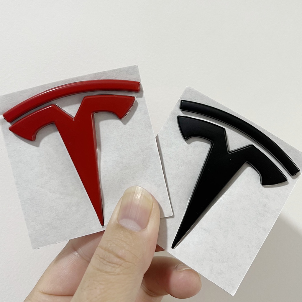 3D Car Body Emblems Badge Side Fender Stickers Metal for Tesla stickers ...