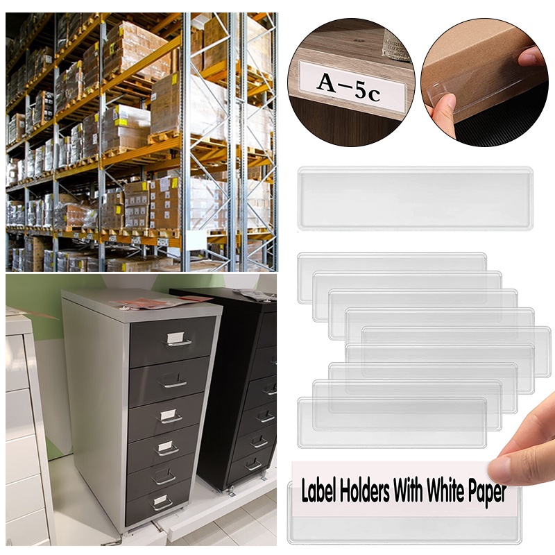 Identification Cards Holder Warehouse Storage Classification Adhesive ...