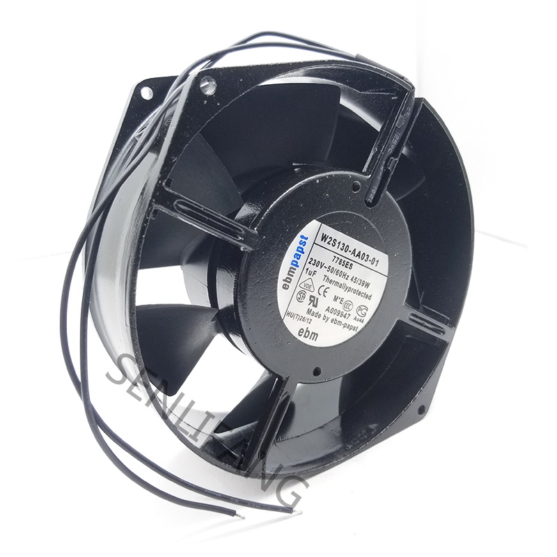 W2S130-AA03-01 AC 230V 0.31A 39W 172X150X55mm Metal Axial Fan | Shopee ...
