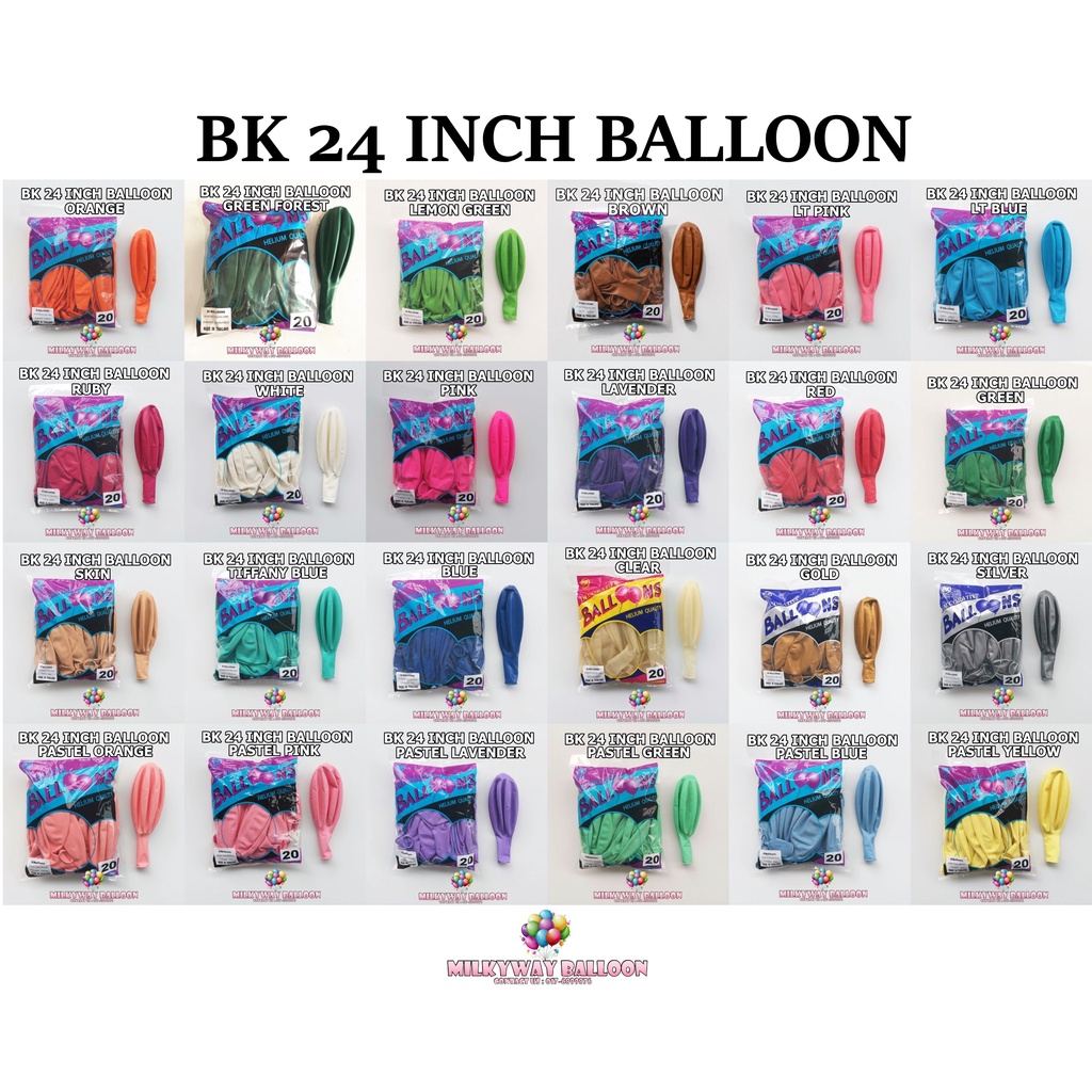 READY STOCK SHIP FROM KL 1 PC BK 24 INCH ROUND LATEX BALLOON | METALIC ...