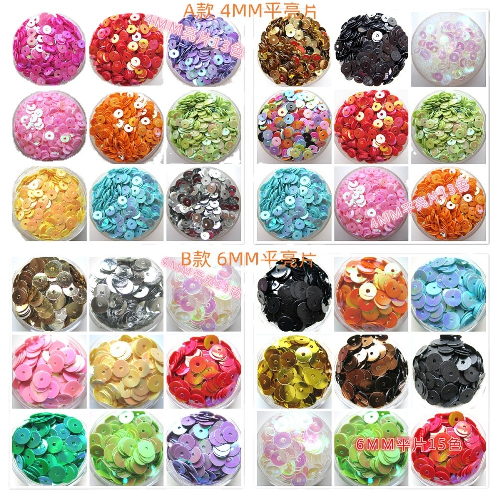 1 Bag DIY Handmade Color Flat Sequins Medium Hole Beads Clothing ...