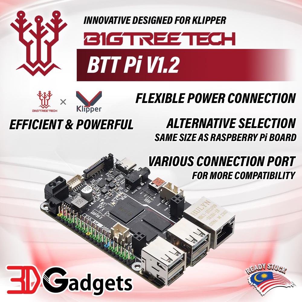 BIGTREETECH BTT Pi v1.2 DIY Klipper compatibility for Voron / Creality / Ender Series / Two ...