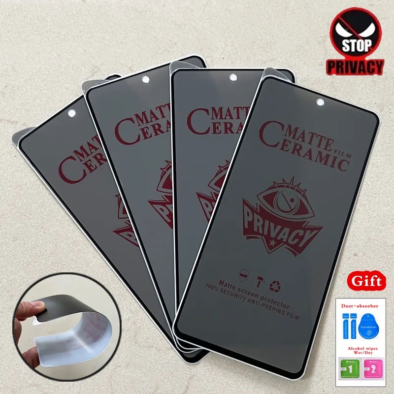 Privacy Ceramic Film Anti-Spy Soft Screen Protector For Redmi Note 14 ...