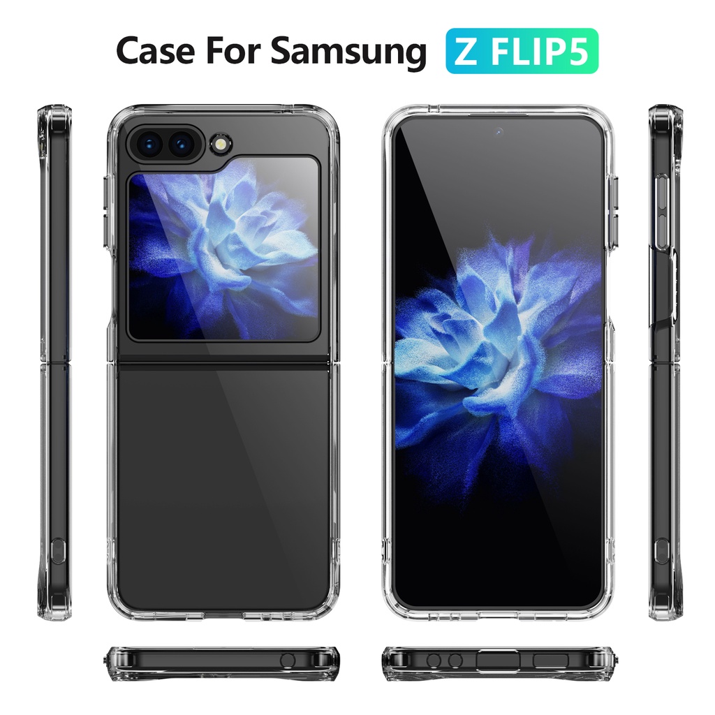 Shockproof Bumper Lens Protector Casing for Samsung Galaxy Z Flip5 ...