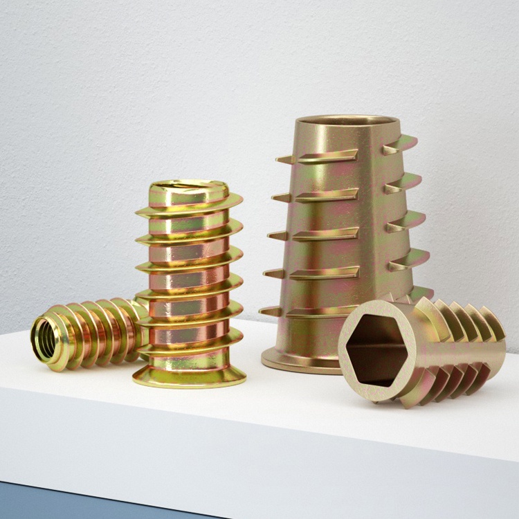 [JC] Inner Outer Thread Nut Pre-Buried Countersunk Head Hexagon Socket ...