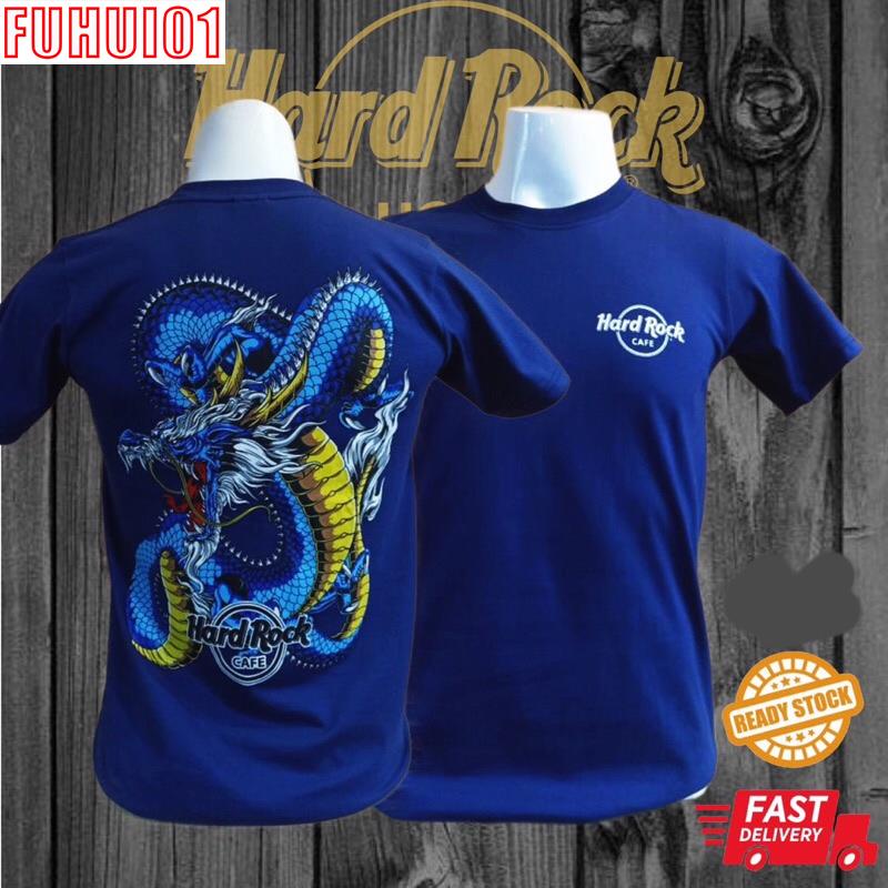 (Fuhui01) Hard Rock T Shirt Kain Sejuk Setreetwear Printed Baju Lelaki ...