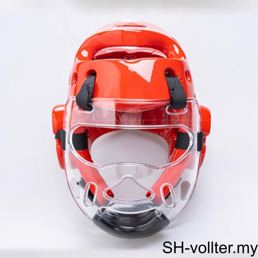 Clear Taekwondo Mask Head Cover Detachable Face Gear Shield Head for ...