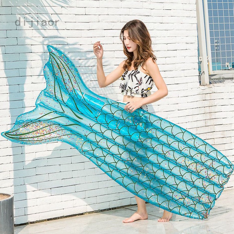 Mermaid Adult Pool Floats Bed Air Mattress for Beach Swimming ...