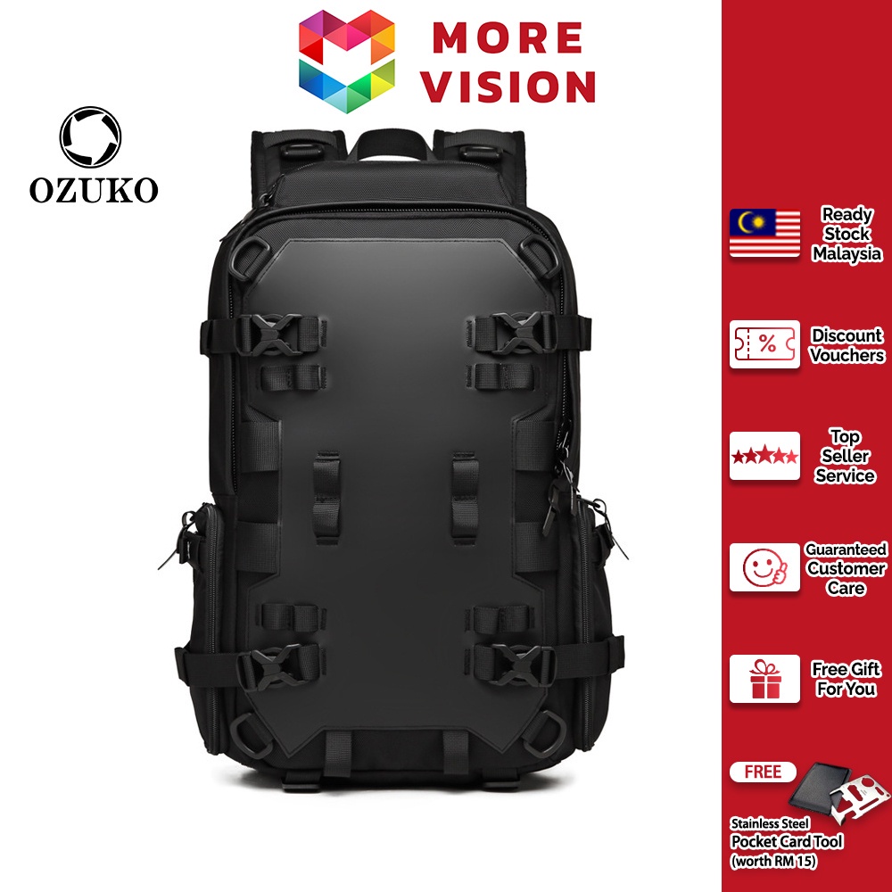 OZUKO Multifunction Outdoor Waterproof Laptop Men Backpack Large ...