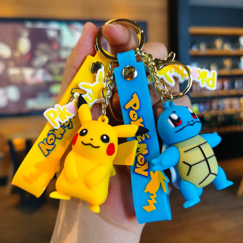 Pokemon Pikachu Bulbasaur Psyduck Classic Keychain Doll Pendant Small ...