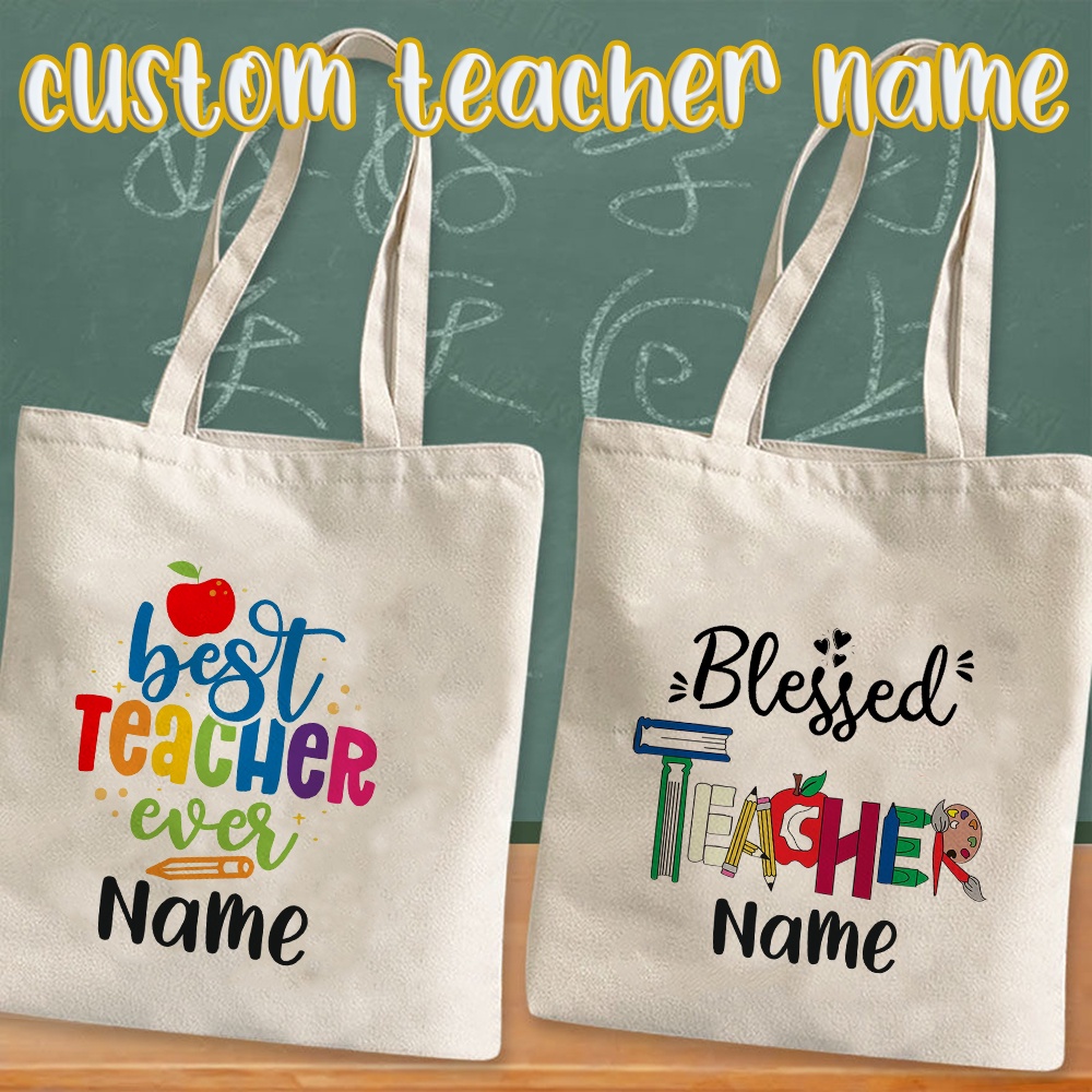 Custom Teacher Name Personalized Teacher Appreciation Gift Best ...
