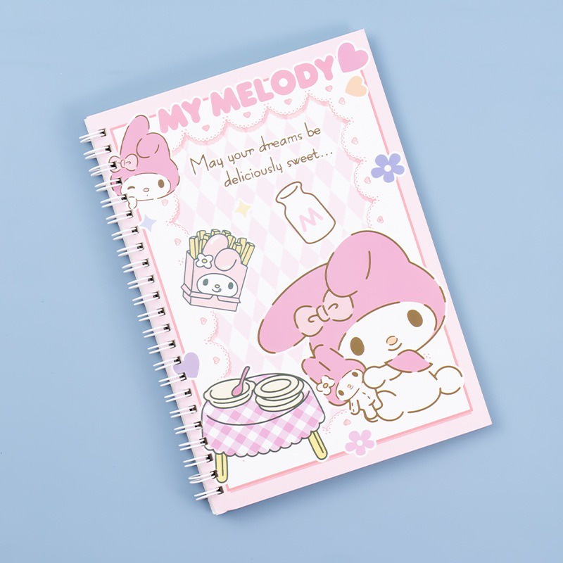 Coil Notebook Anime Series Kawaii Kuromi Melody Cartoon Notebook ...