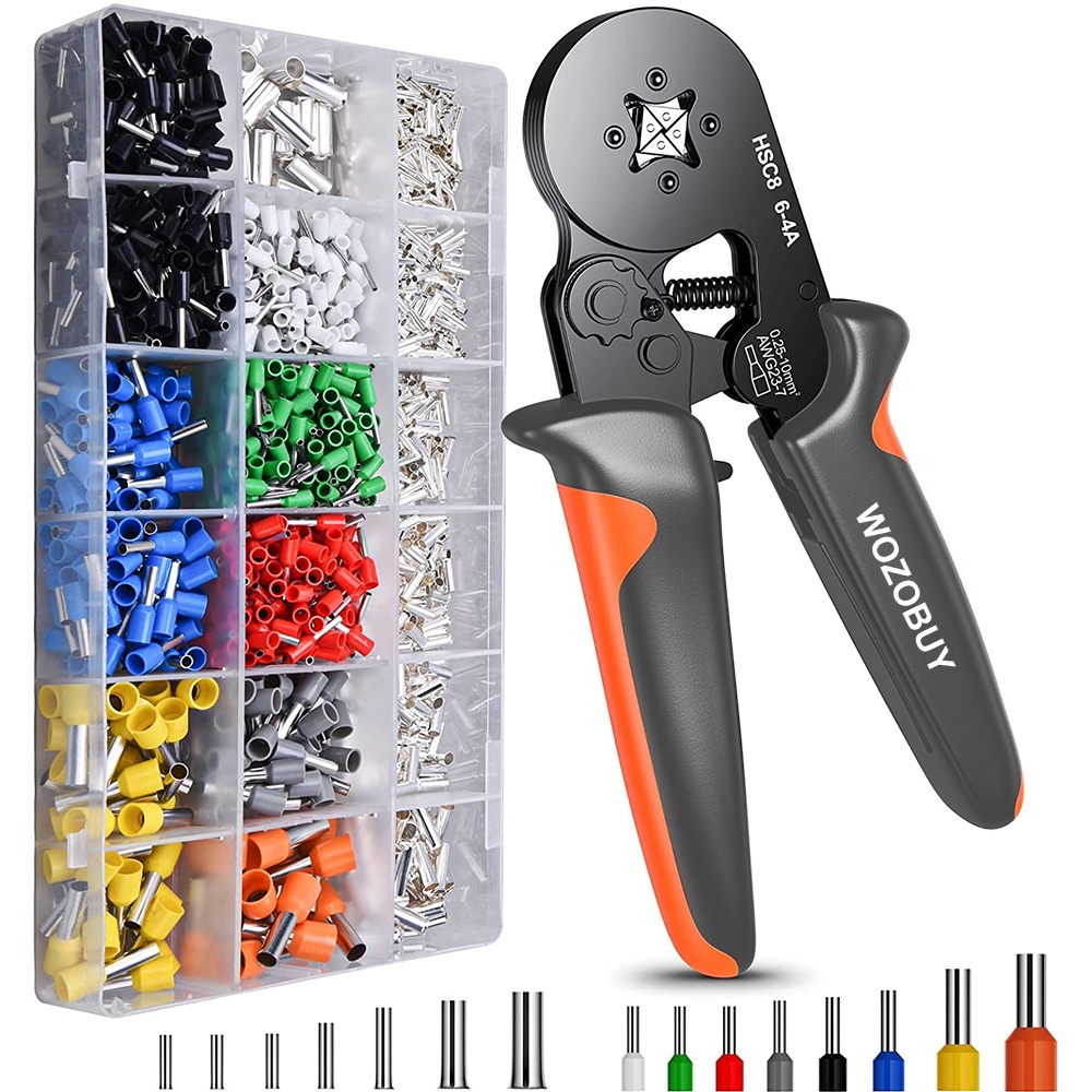 Tubular Terminal Crimping Pliers HSC8 6-4A/6-6/16-6 Crimper Wire Mini ...