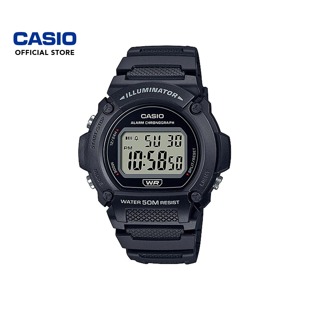 Casio General W-219H-1AV Black Resin Band Men Watch | Shopee Malaysia