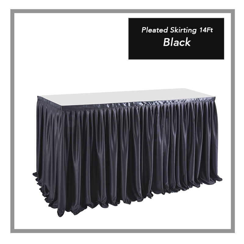 ACEVE DREAM READYSTOCK Pleated Table Skirting Meja Hotel Pleat Wedding ...
