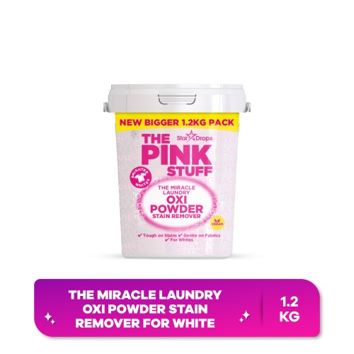 The Pink Stuff The Miracle Laundry OXI Powder Stain Remover for Whites ...