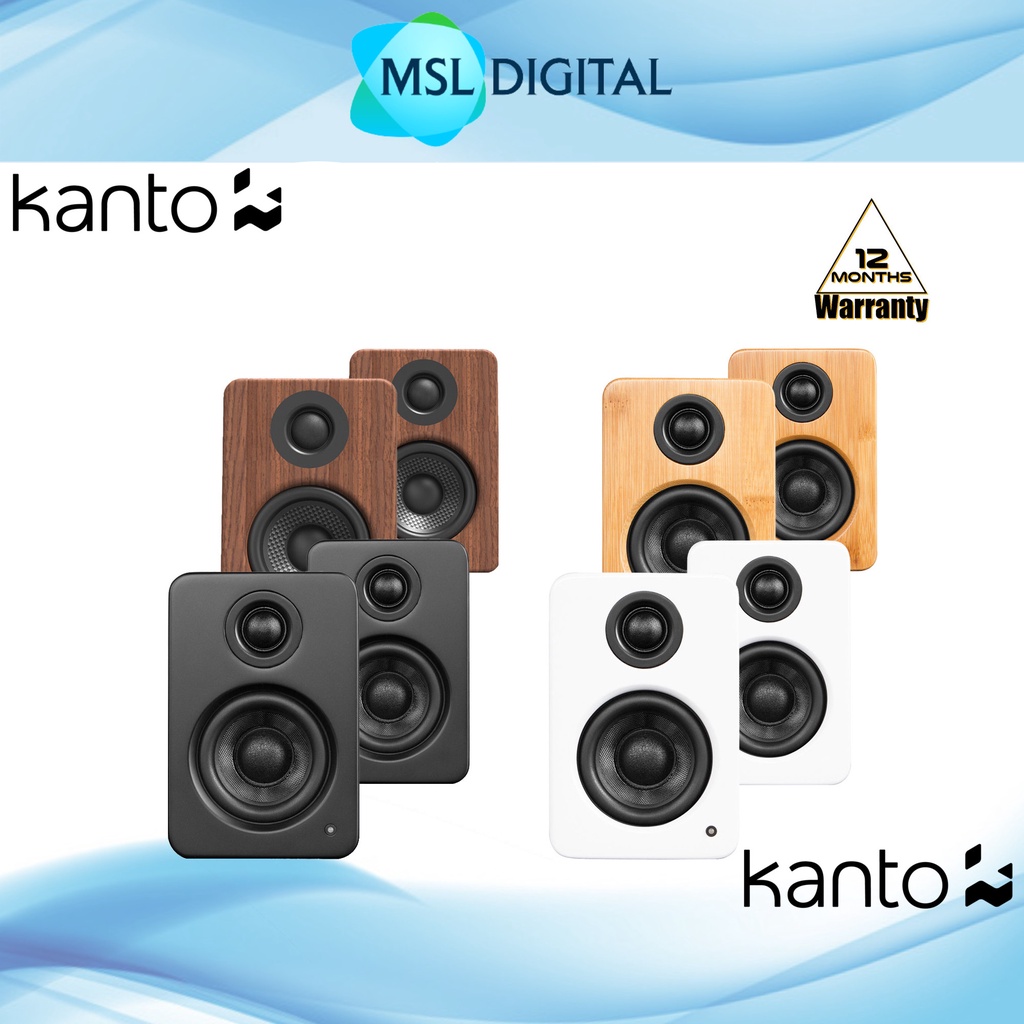 Kanto YU2 Powered Desktop Speakers | Built-in DAC | 3/4-inch tweeters ...