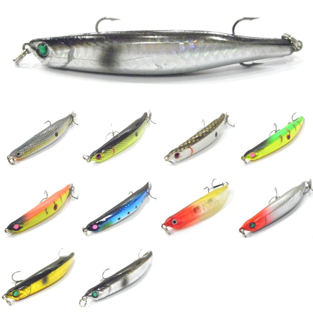 wLure 8.3g 8.9cm Small Size Bend Minnow Dying in Water Twitch Lure on ...