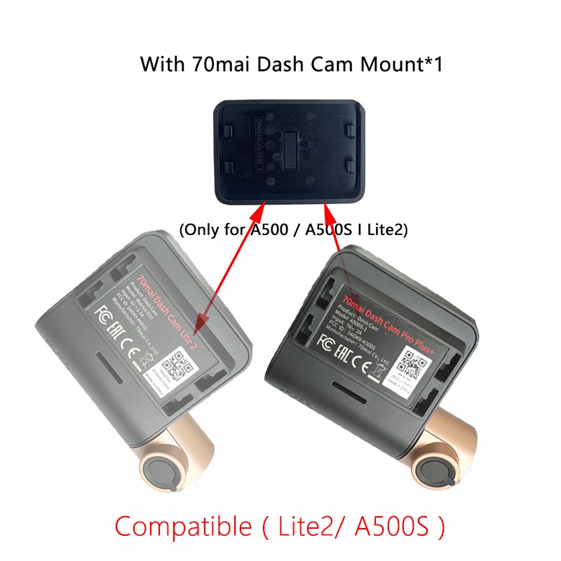 For 70mai Dash Cam Pro Plus+ A500S 70mai Lite2 Mount for 70mai Dash Cam ...