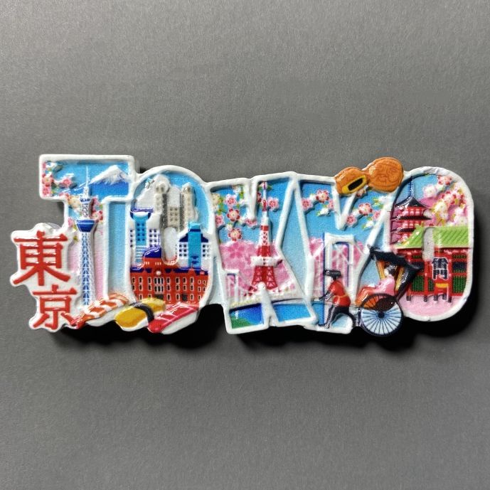 Tokyo, Japan Refrigerator Magnets 3D Resin Handmade Creative Souvenirs ...
