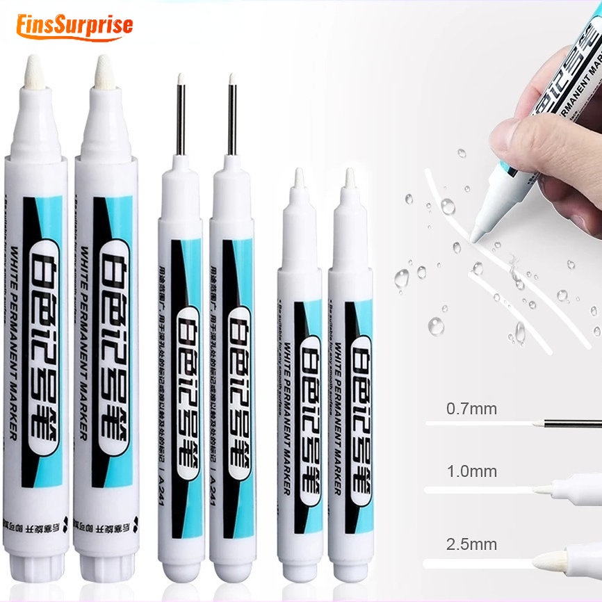[Surprise] Creative Smooth Writing Waterproof White Long Head Oily Deep ...
