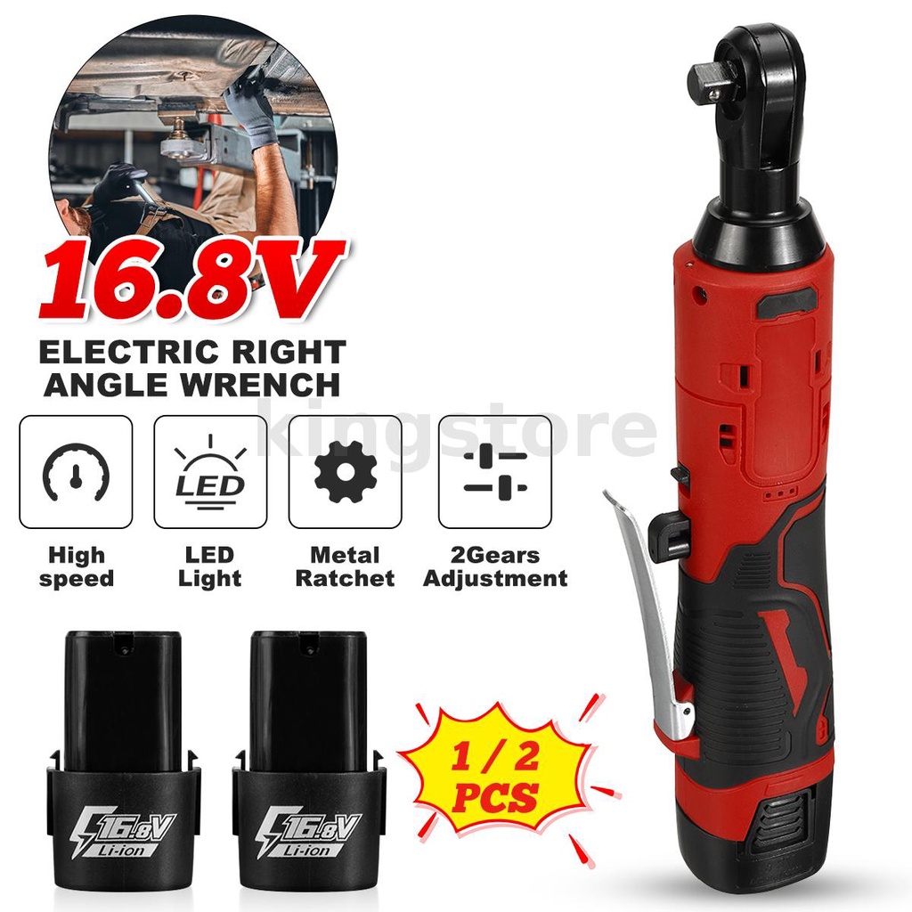 65N.m Portable Cordless Electric Wrench 3/8" Ratchet Wrench Set Angle ...