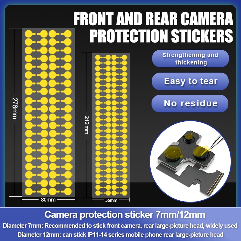 Dust Proof Sticker for Front and Rear Camera of Mobile Phone for ...