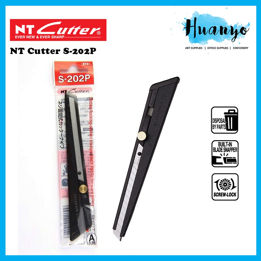 NT Cutter S-202P Cutter Screw-Locking-System Durable Light Body (Made in Japan) | Shopee Malaysia