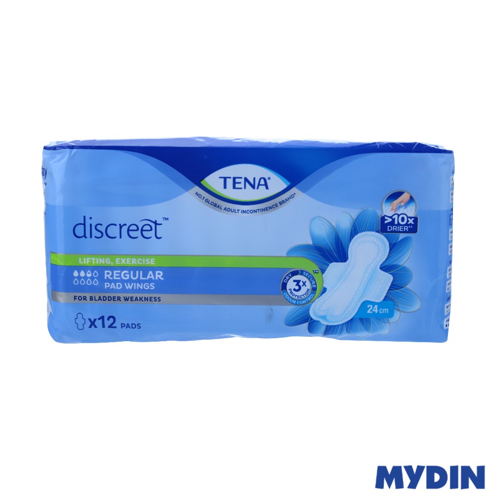 Tena Discreet Pad Wings (24cm x 12's) | Shopee Malaysia