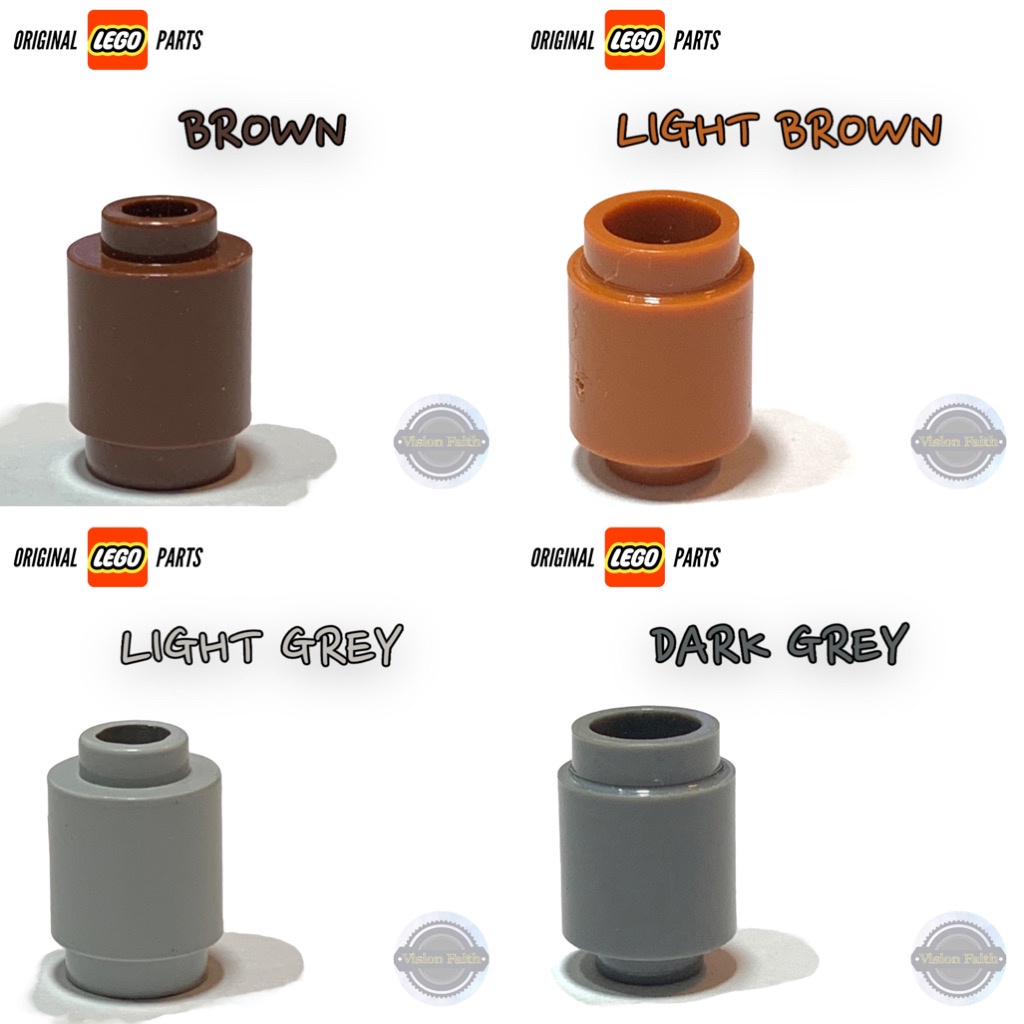 6. LEGO BRICK PARTS #3062b - Round 1 x 1 Open Stud | Shopee Malaysia